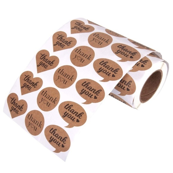 Office | 20 Kraft Brown Paper Stickers | Poshmark
